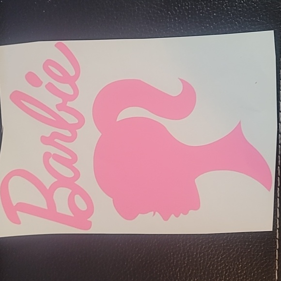 Other | 5x7 Barbie Decal | Poshmark